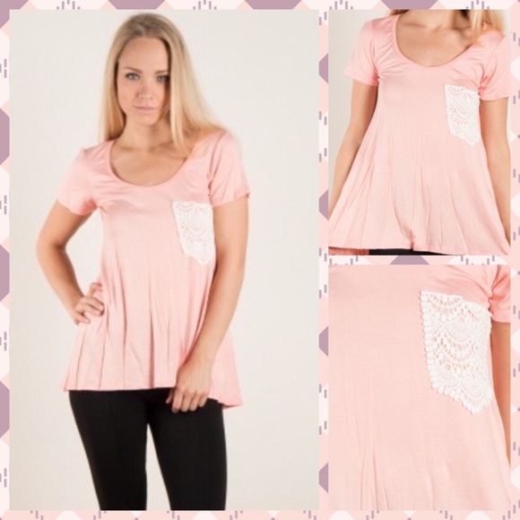Tops | 64 Super Cute Peach Flared Top | Poshmark